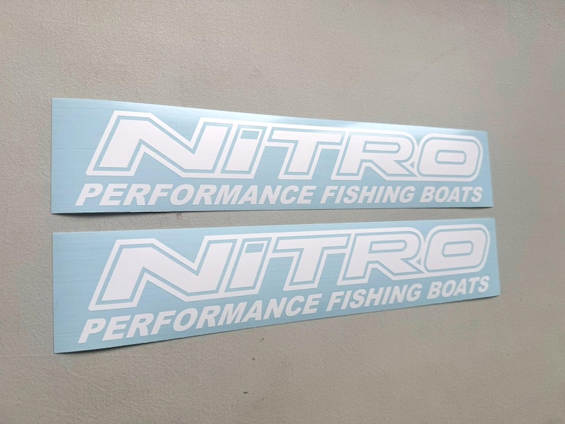 Nitro Fishing Boats Decals SET OF 2 Vinyl Decal Stickers - Etsy