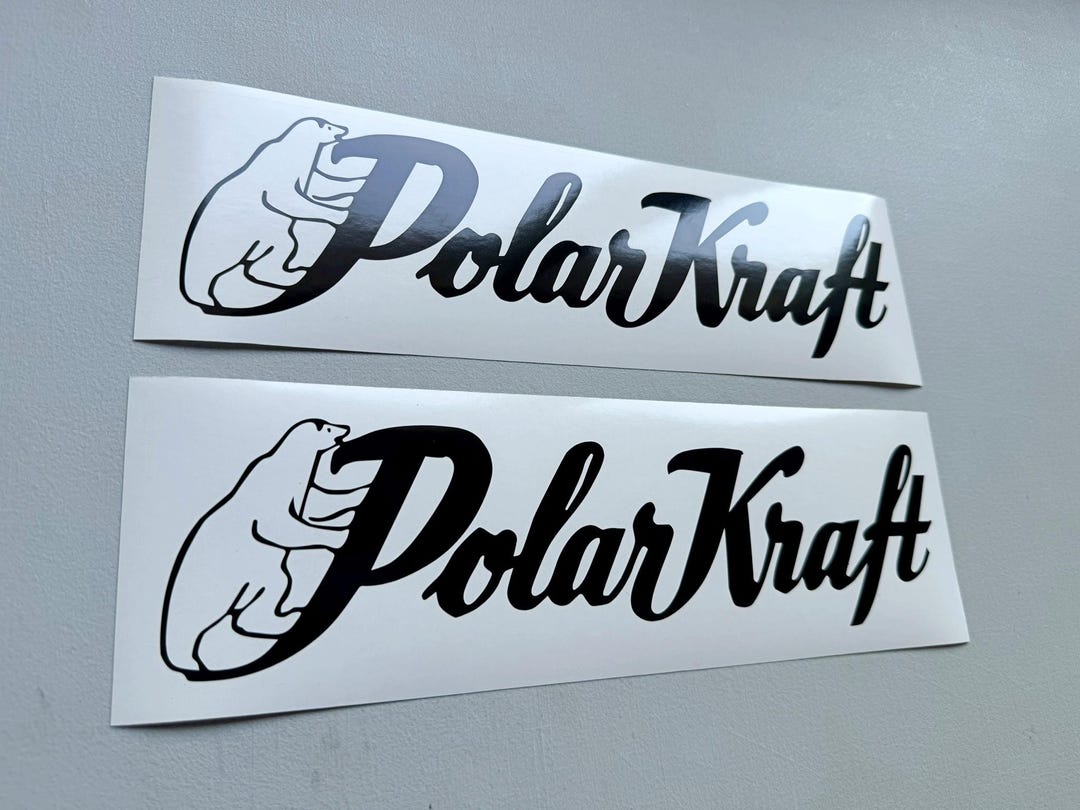 Polar Kraft Boat Decals SET OF 2 Vinyl Decal Stickers - Etsy
