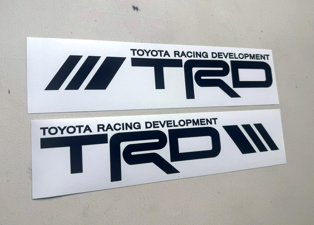 Toyota Racing TRD Racing Development Decal SET OF 2 Stripe Multi-color ...