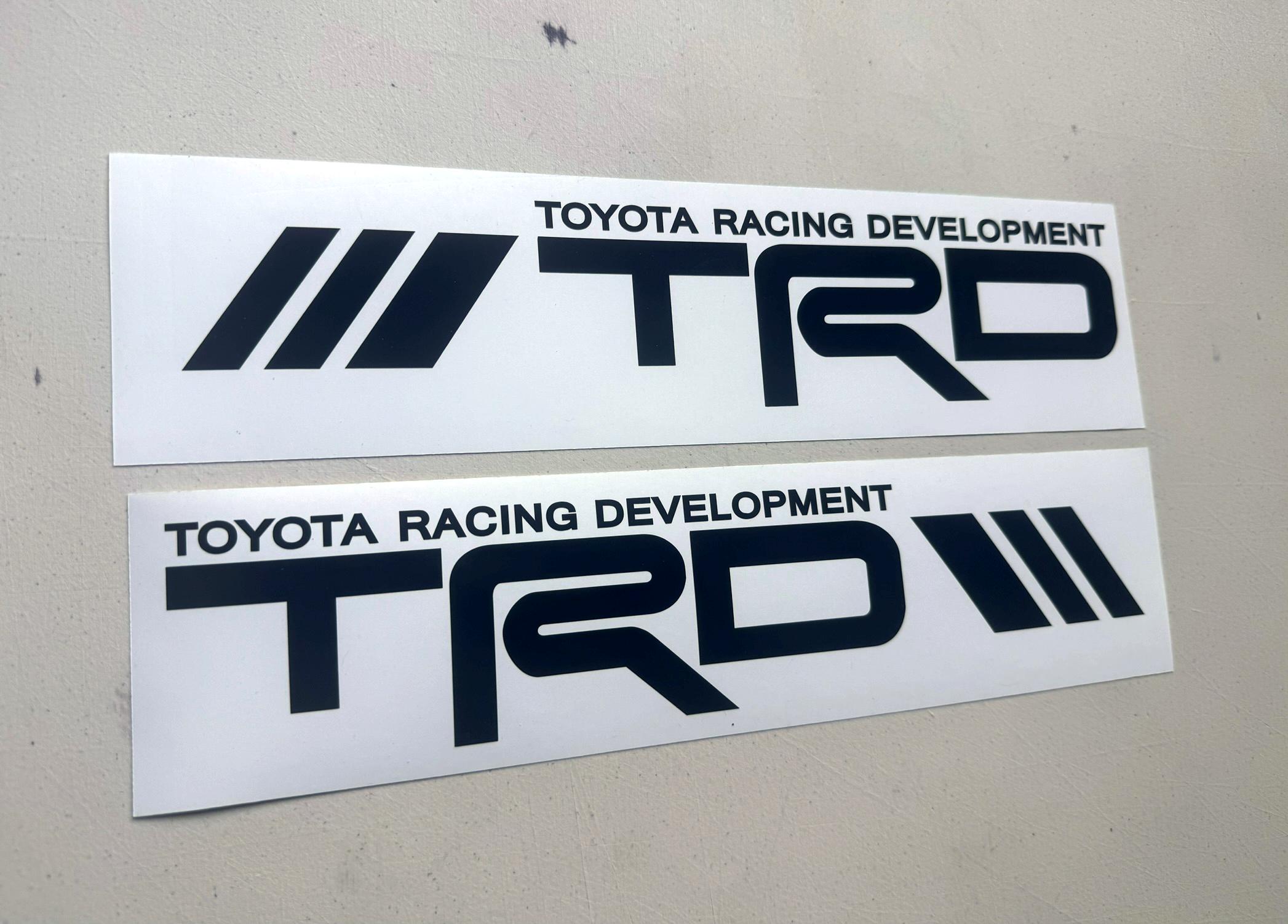 Toyota Racing TRD Racing Development Decal SET OF 2 Stripe Multi-color ...