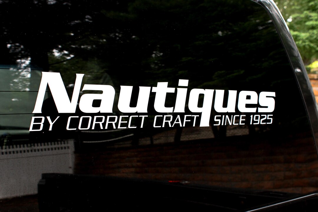 Nautiques by Correct Craft Decal 20" SET OF 2 Vinyl Decal Stickers - Etsy