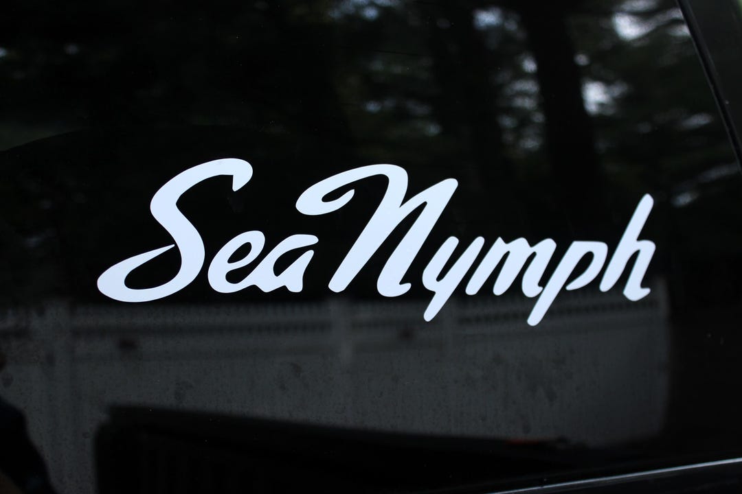 2x Sea Nymph Boats Decals Trailer Vintage Pontoon Fishing Hull Marine ...