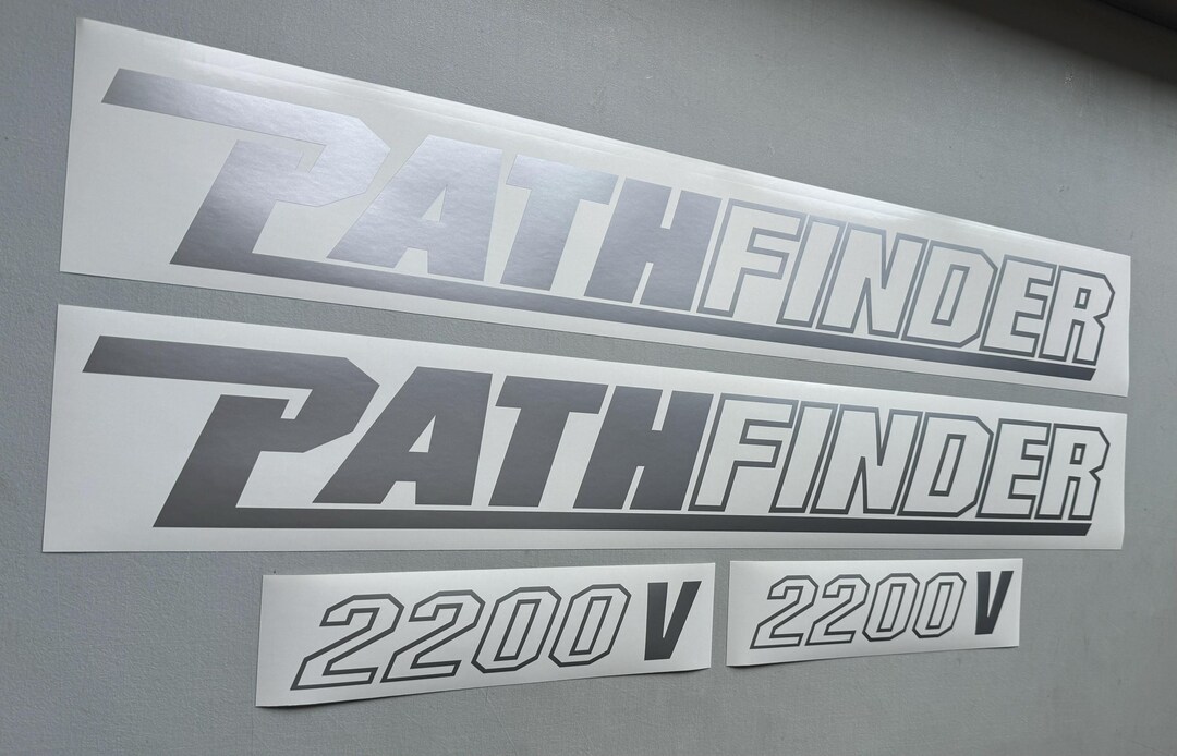 4x Pathfinder Boats 2200 V Tournament Decals Trailer Vintage Pontoon ...