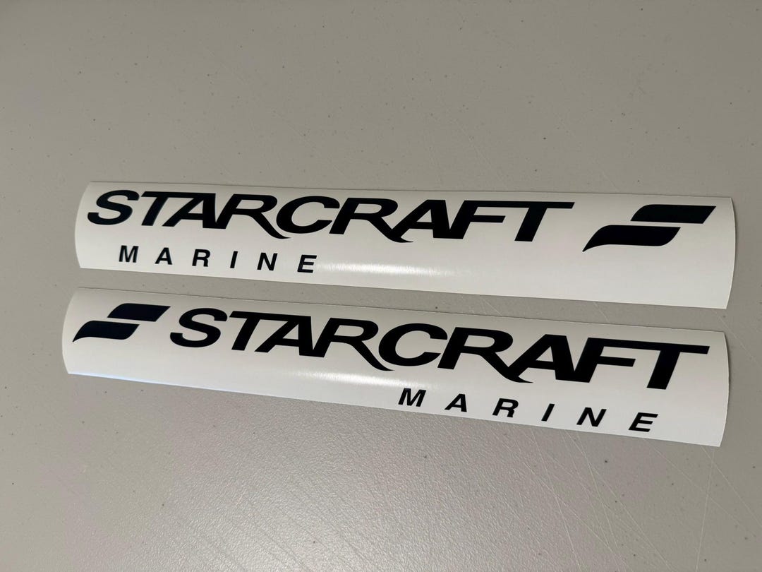 2x Starcraft Boats Decals Pontoon Fishing Hull Marine Decals Stickers ...