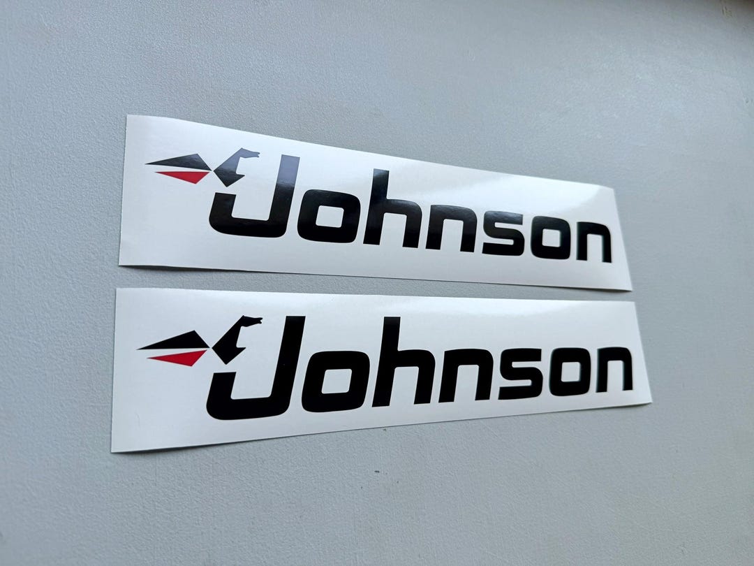 Johnson Outboards Boat Decals SET OF 2 Vinyl Decals Stickers - Etsy