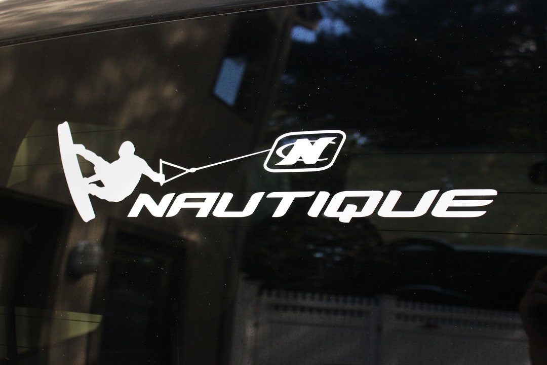 Nautique Wakeboard Decal 16 Ski Boat Trailer Window Vinyl Decal Sticker ...
