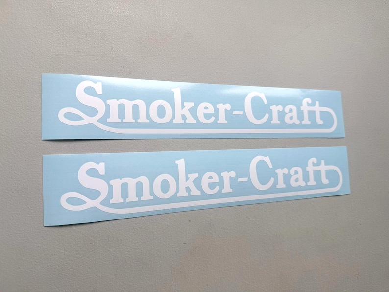 Smoker Craft Vintage Boat Decals WHITE SET OF 2 Vinyl Decal Stickers - Etsy