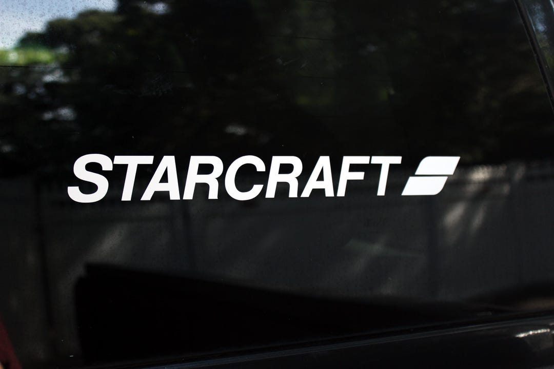 2x Starcraft Boats Trailer Vintage Pontoon Fishing Hull Marine Decals ...