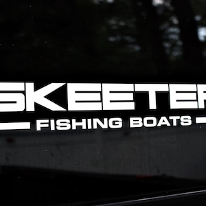 2x Skeeter Fishing Boats Decals Trailer Vintage Pontoon Fishing Hull ...