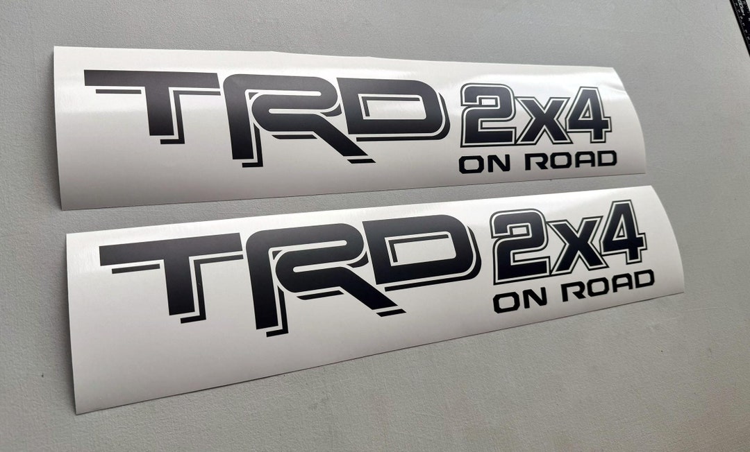 TRD 2x4 on Road Tacoma Bed Tailgate Decal Stripe Multi-color Vinyl ...