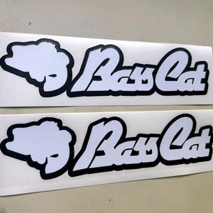 Bass Cat Boat Decals 12 2-color SET OF 2 Vinyl Decal Stickers - Etsy