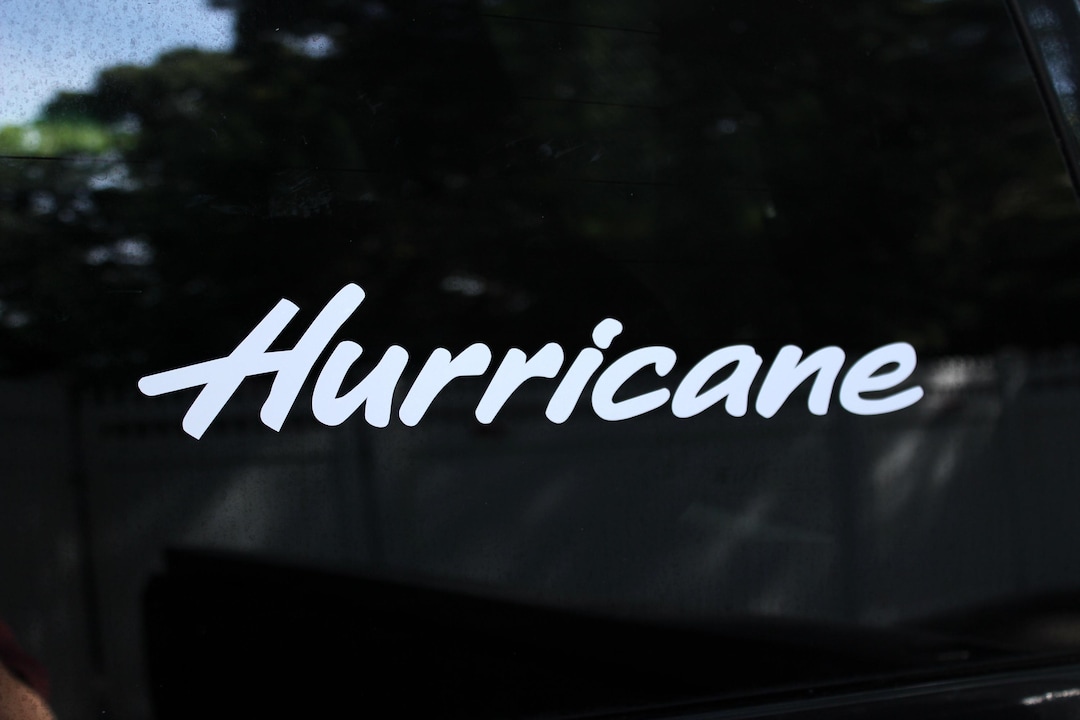 2x Hurricane Boats Trailer Vintage Fishing Hull Marine Decals Stickers ...