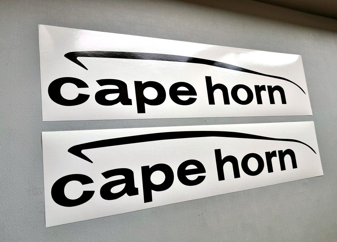 2x Cape Horn Boats Decals Trailer Vintage Pontoon Fishing Hull Marine ...