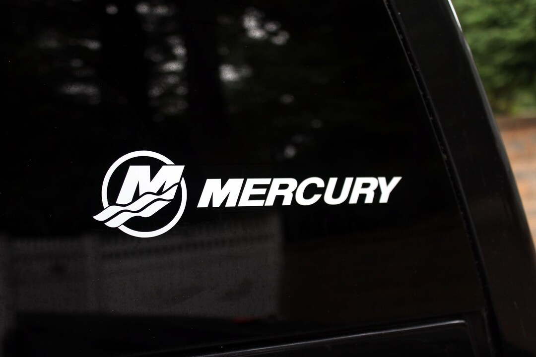 Mercury Outboard Motor Boat Decals SET OF 2 Vinyl Decal Stickers - Etsy
