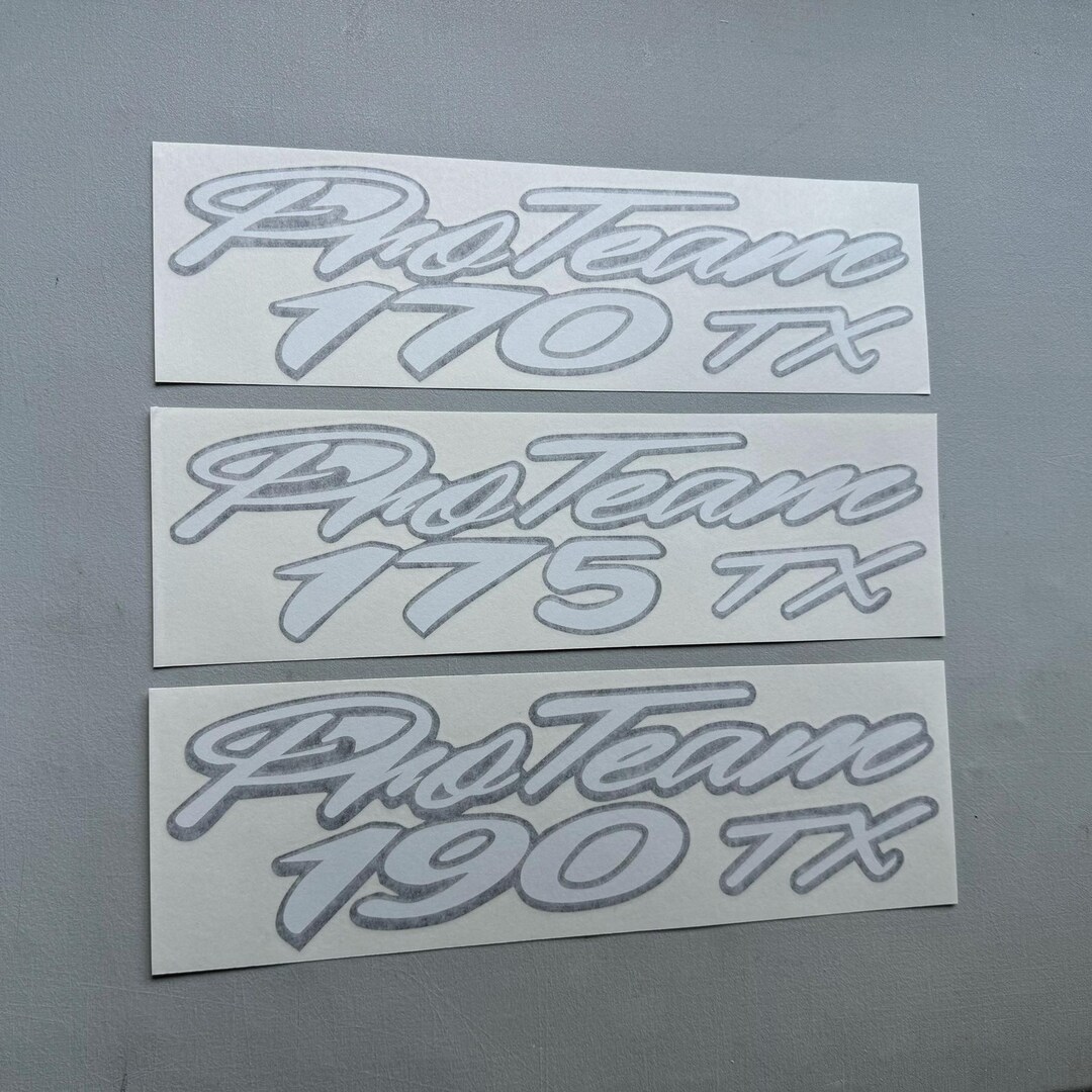 2x Pro Team 170 TX 175 TX 190 TX Decals Bass Tracker Boats Decals Vinyl ...