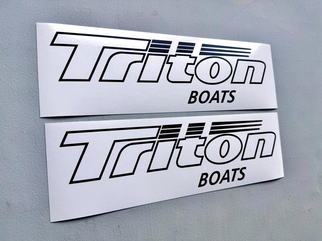 2x Triton Boats Decals Vinyl Marine Decal Stickers - Etsy