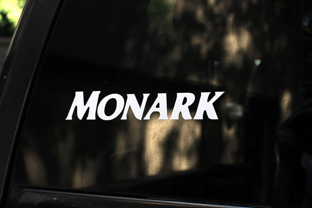 2x Monark Boats Trailer Vintage Pontoon Fishing Hull Marine Decals ...