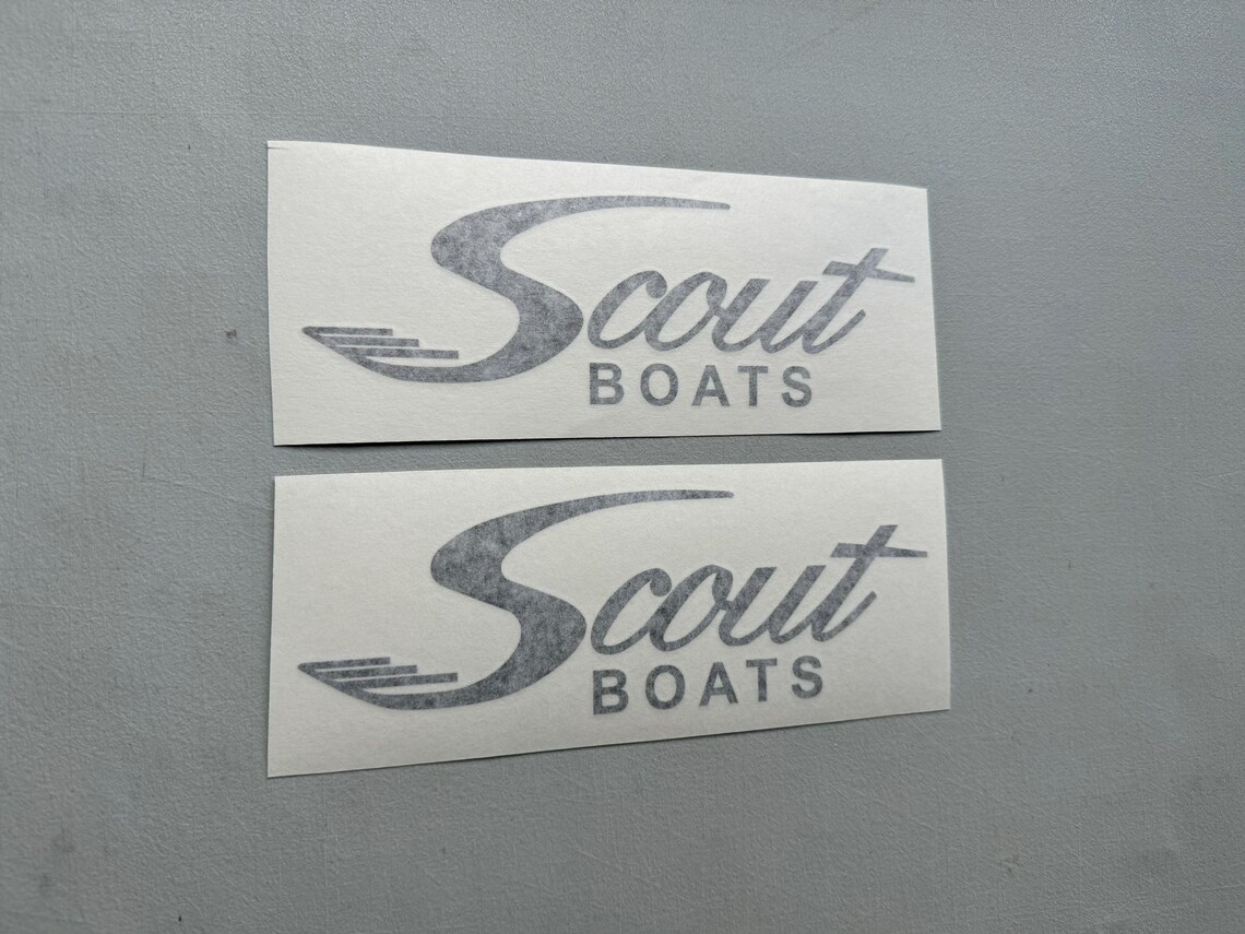 2x Scout Boats Trailer Vintage Pontoon Fishing Hull Marine Decals ...