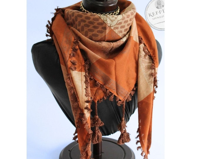 Keffiyeh Shemagh Needle Crochet, Small Scarf, Iight Scarf, Moving Away ...