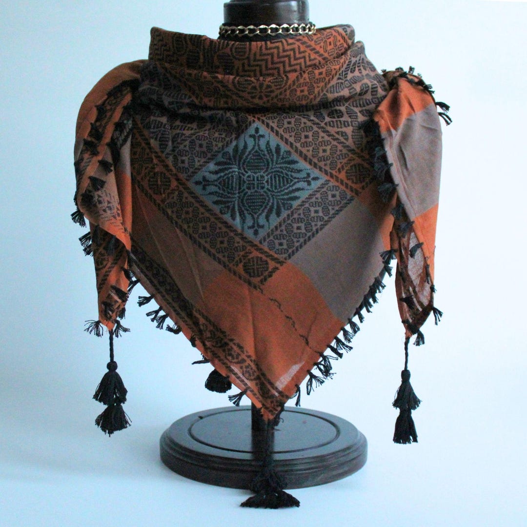 Authentic Scarf: Traditional Cotton Shemagh, Middle East Scarf - Etsy