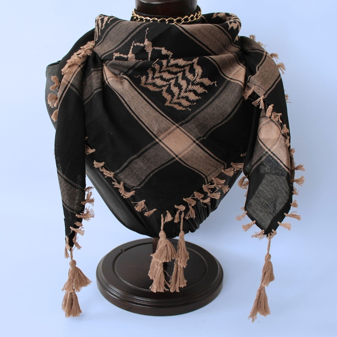 Shemagh, Kafiyah, Koffiyah Scarf, Palestine Keffiyeh, Turban ...