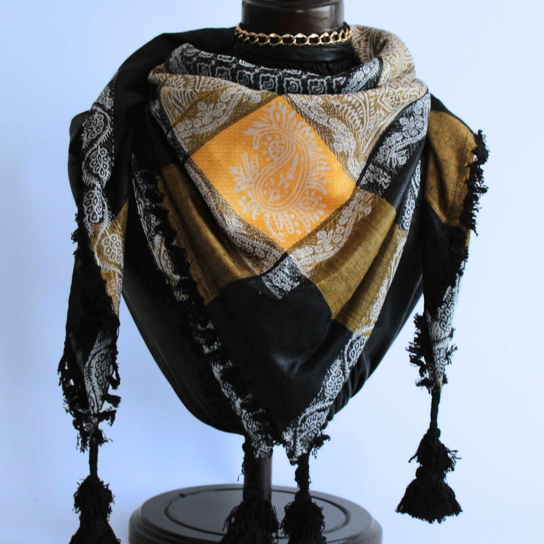 Keffiyeh Shemagh Palestine Hermes Belt Skinny Scarf Designer - Etsy UK