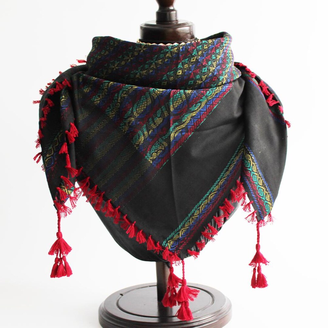 Islamic Gift, Hijab, Keffiyeh Shemagh Palestine Brown Silk Palestine ...
