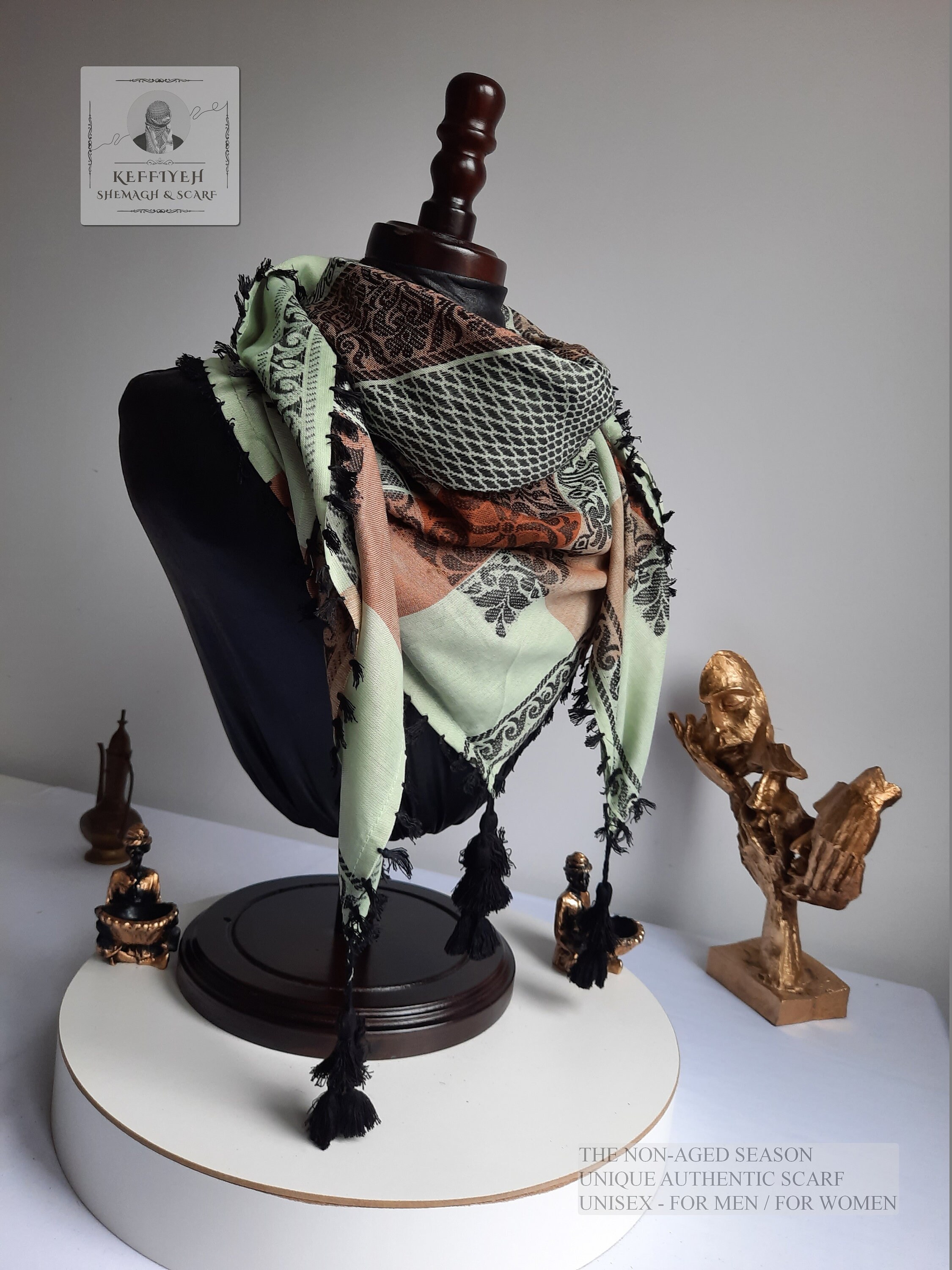 Versatile Keffiyeh Shemagh Turban Ideal for Arab-inspired - Etsy