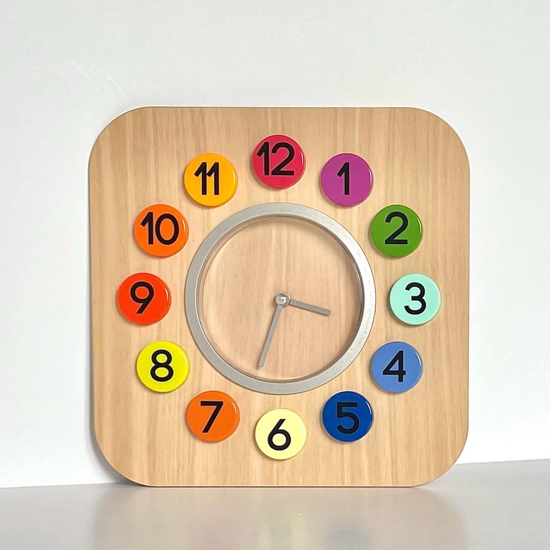 Polka Dot Clock - Etsy