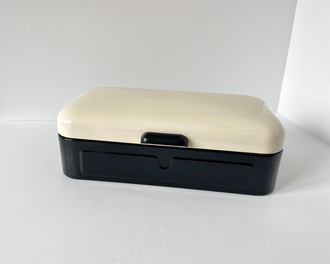 1950s Dutch Enamel Bread Box Antique, Brocante Enamelware, Metal ...