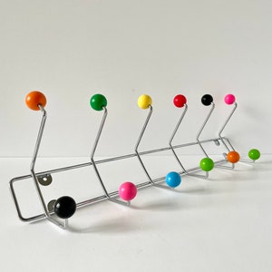 90s XL Sputnik Wall Mounted Coat Rack 12 Hooks 21" Vintage Atomic Space ...