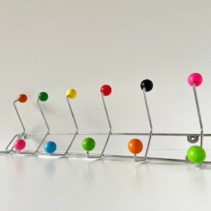 90s XL Sputnik Wall Mounted Coat Rack 12 Hooks 21" Vintage Atomic Space ...