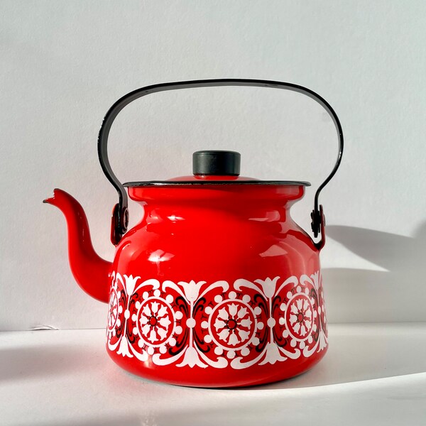 Enamel Tea Pot - Etsy