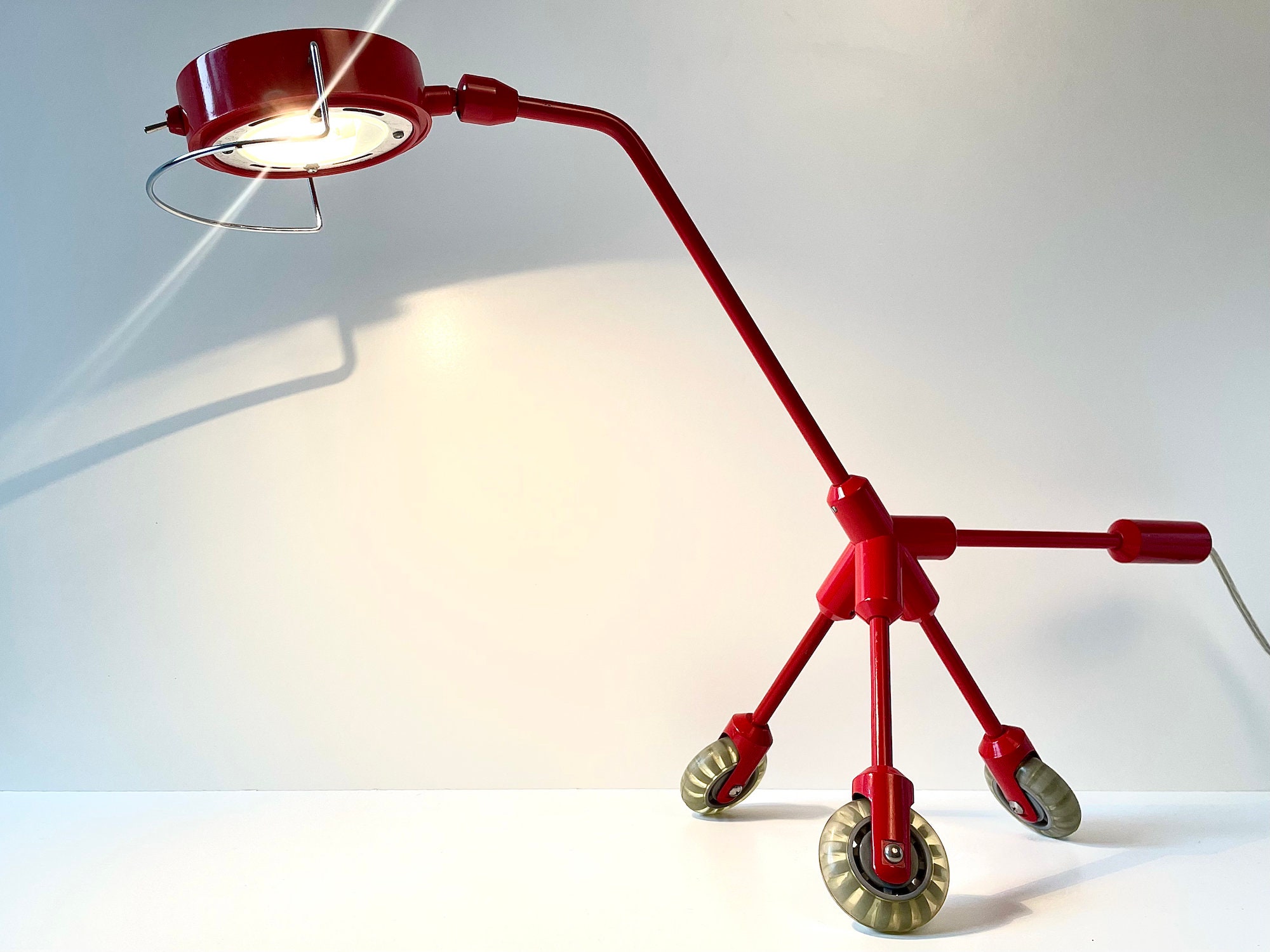 IKEA Kila Red Dog Table Lamp 2001 Design Harry Allen Reading - Etsy