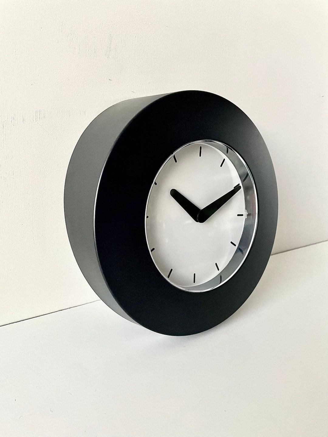 Vintage 1990s Postmodern Design Wall Clock IKEA Kvarta by Henrik Preutz ...