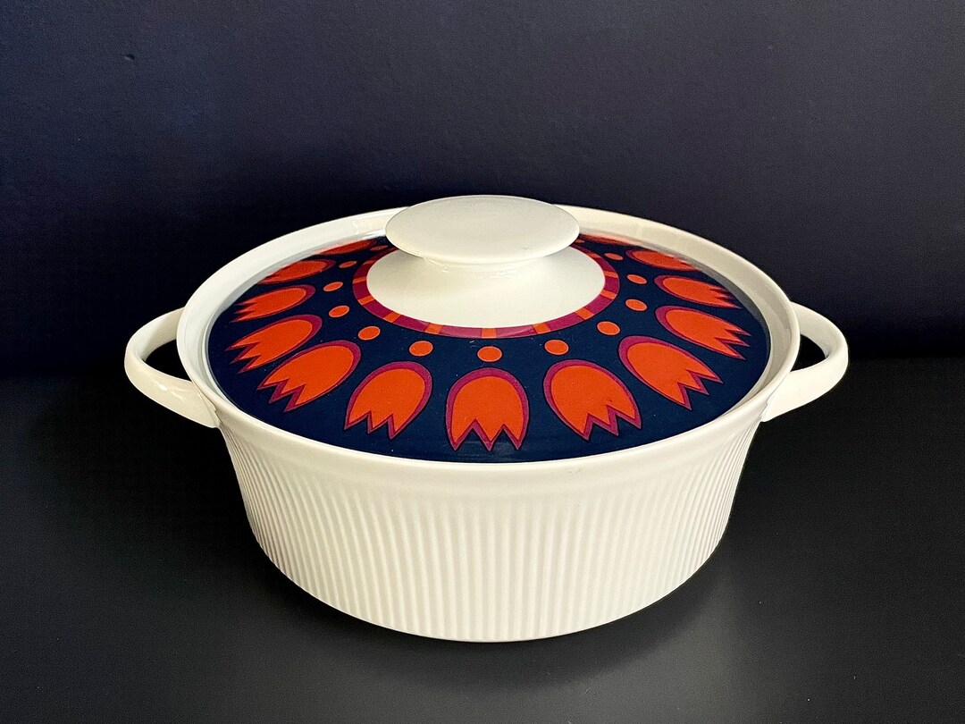 Vintage Large Casserole by Thomas Rosenthal Flammfest 60s Retro German ...