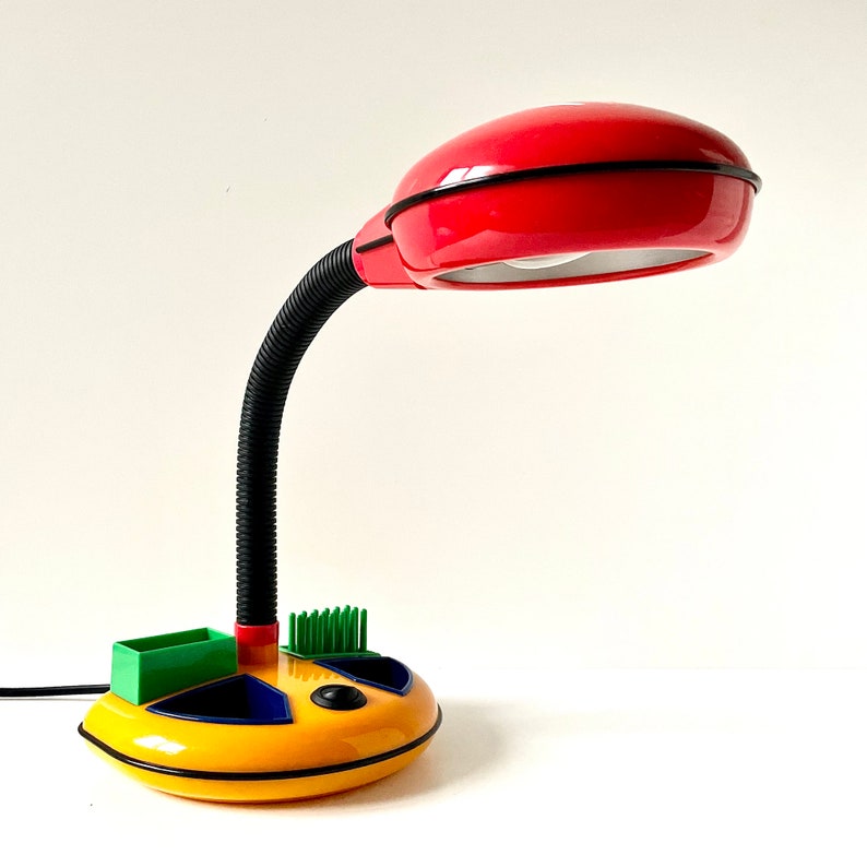 Iconic 80s Rabbit Tanaka Desk Lamp, Postmodern Memphis Style Vintage ...