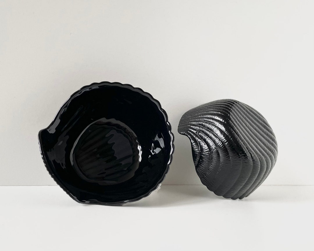 Vintage 80s Arcopal Clam Shell Bowls Decorative Set of 2 Bowls Retro ...