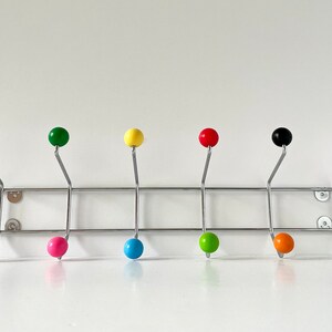 90s XL Sputnik Wall Mounted Coat Rack 12 Hooks 21" Vintage Atomic Space ...