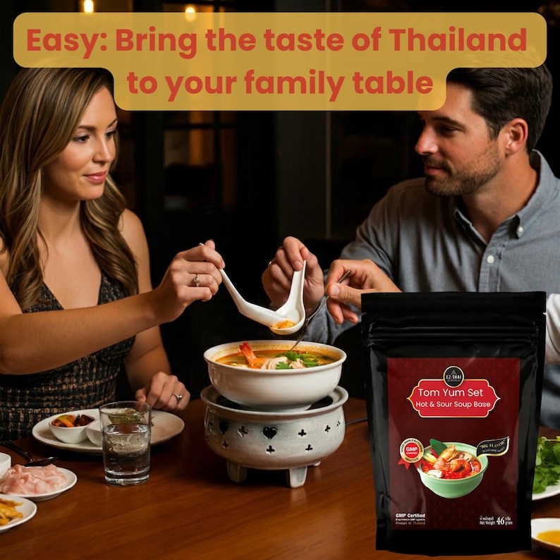 Authentic Thai Tom Yum Soup Mix – Hot & Sour Spicy, Chili Paste, Dried ...