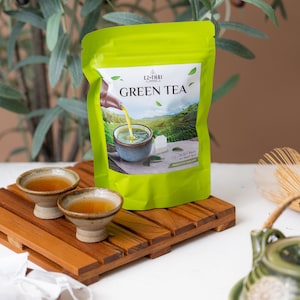 Natural Green Tea - Loose Leaf Assam Tea (25 Bags), Clean & Smooth ...