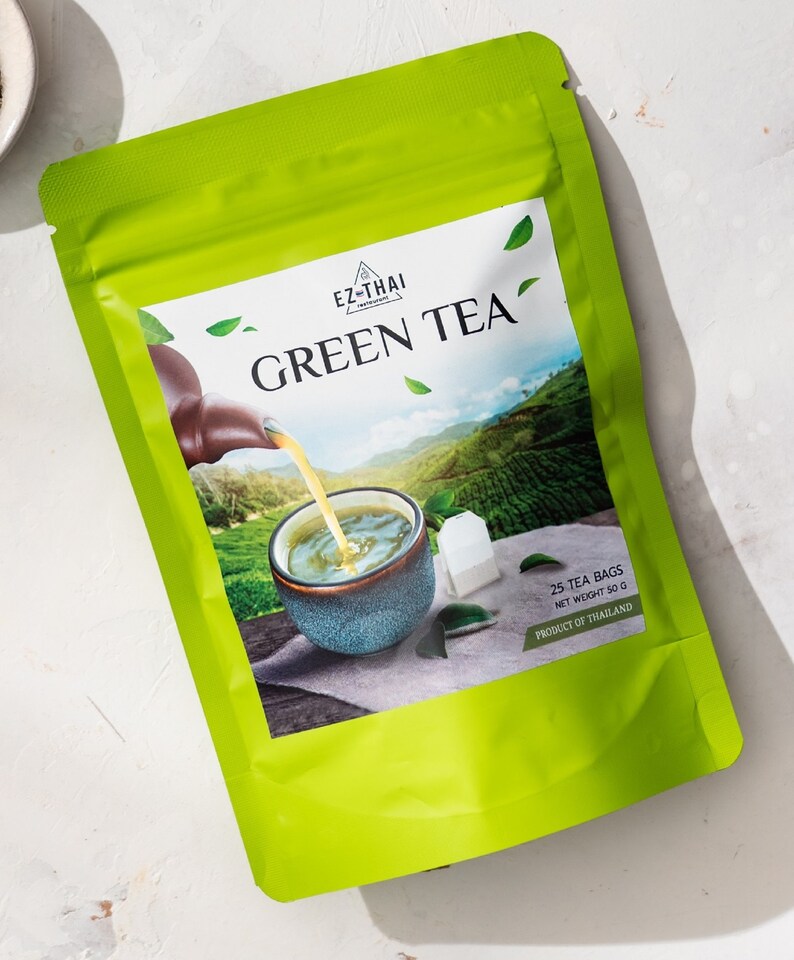Natural Green Tea - Loose Leaf Assam Tea (25 Bags), Clean & Smooth ...