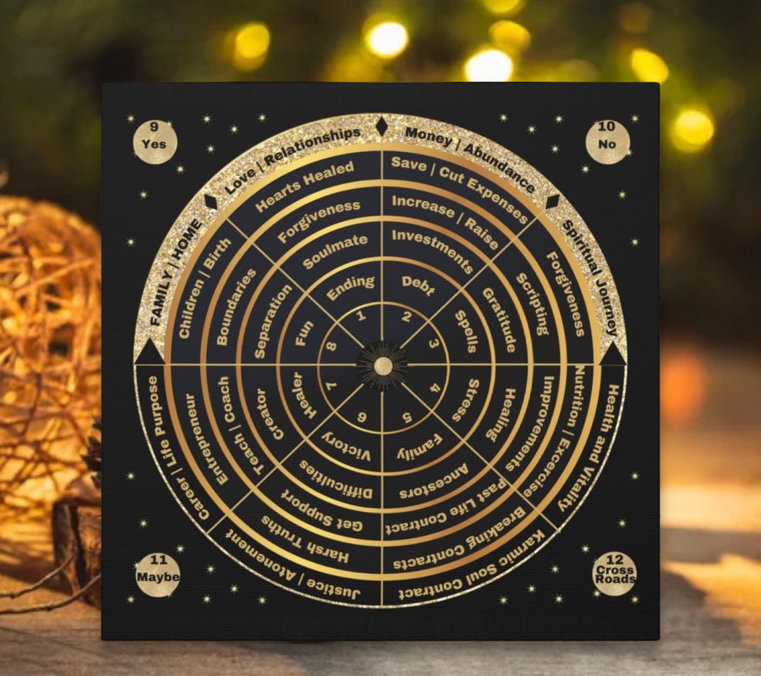 Divination Board Altar Tool Fortune Telling Witchy Spirit Board Talking ...