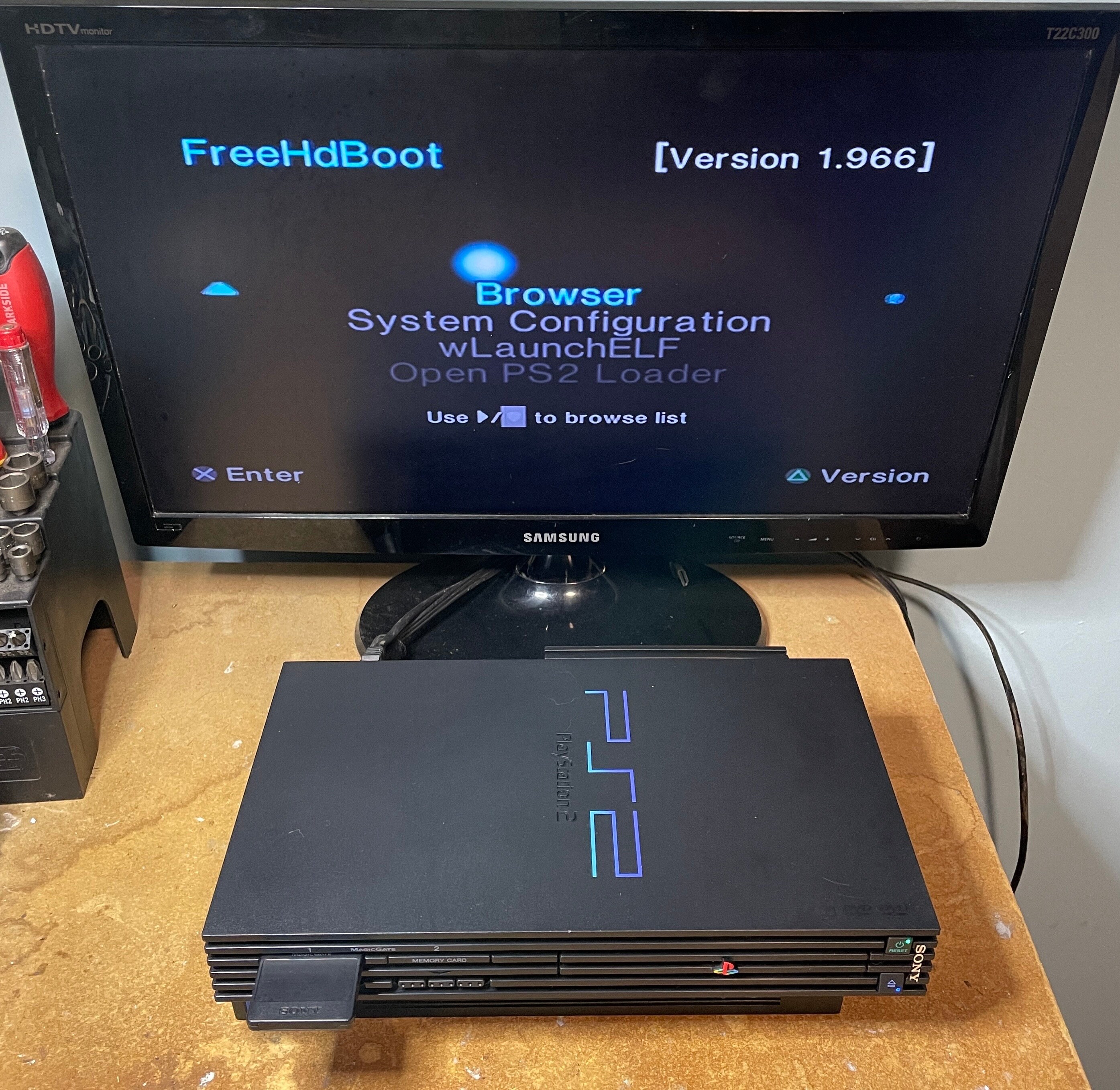 Playstation 2 2TB HDD FMCB Refurbished Console Only Great Condition ...