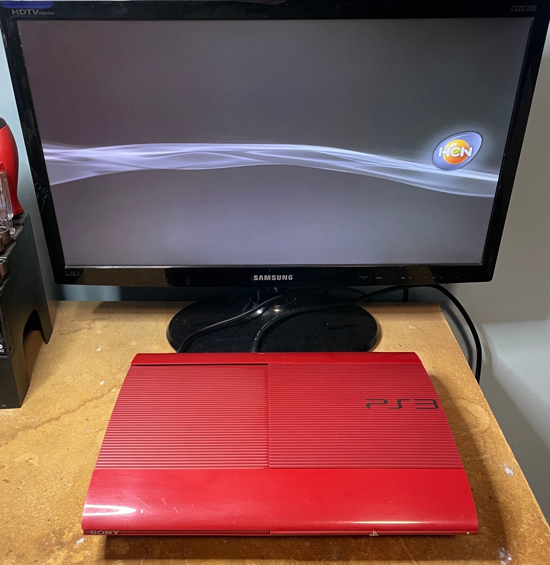 Playstation 3 Super Slim 1TB 4.91 HEN Red Limited Edition Console Only ...