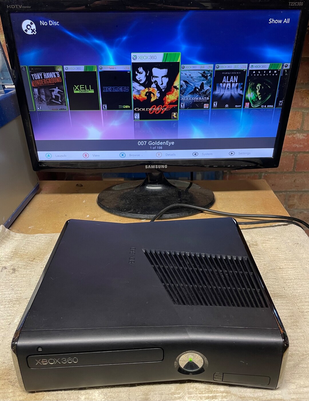 Xbox 360 Slim 1tb Ssd Trinity Rgh3 Console Only Etsy Uk