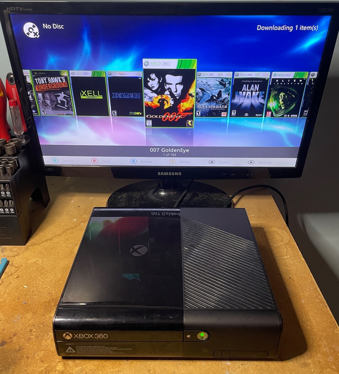 Xbox 360 E 1TB SSD 190 COD Menus Cfbrevamped RGH3.0 Console Only ...