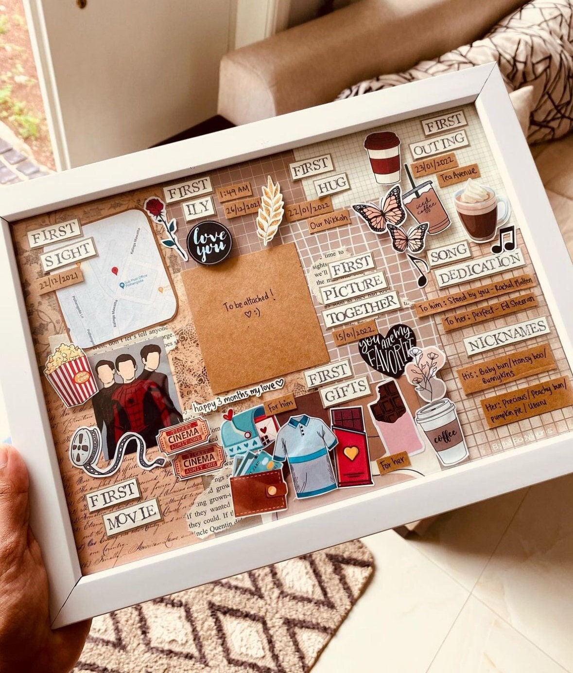 A4 Size Anniversary Scrap Frame - Etsy