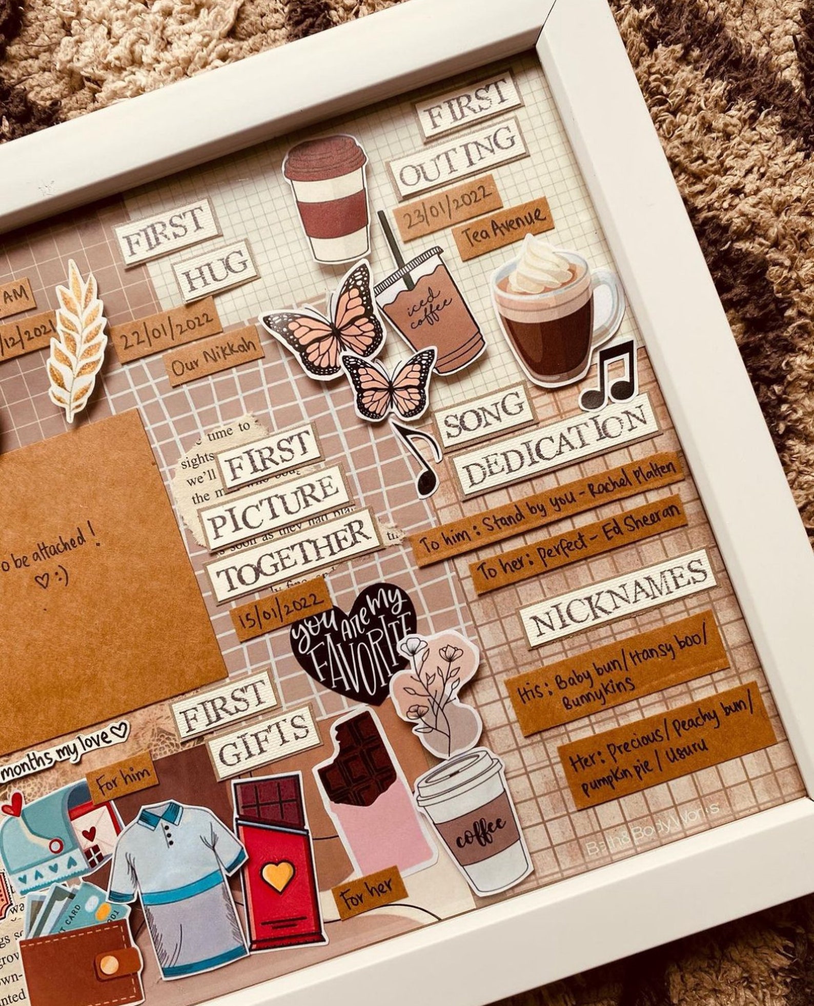 A4 Size Anniversary Scrap Frame - Etsy