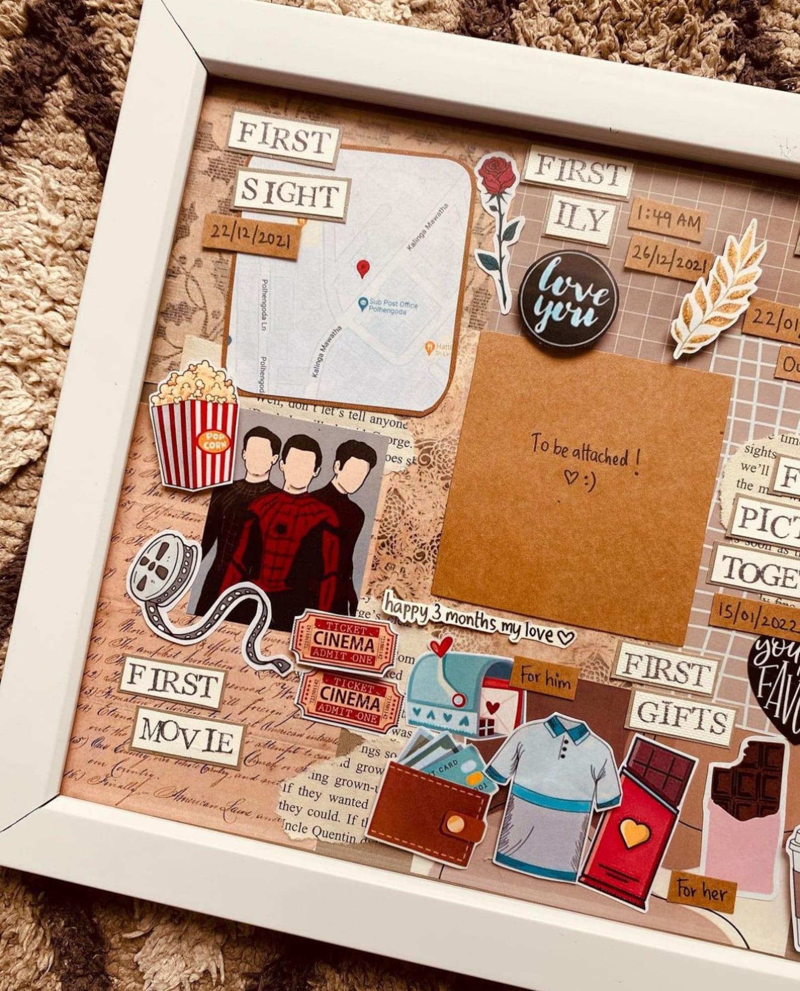 A4 Size Anniversary Scrap Frame - Etsy